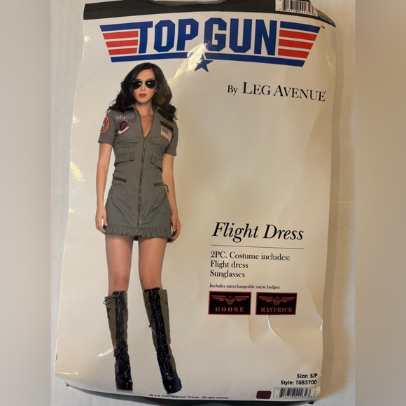 Leg Avenue | Other | Top Gun Flight Dress 2pc Womens Halloween Costume ...